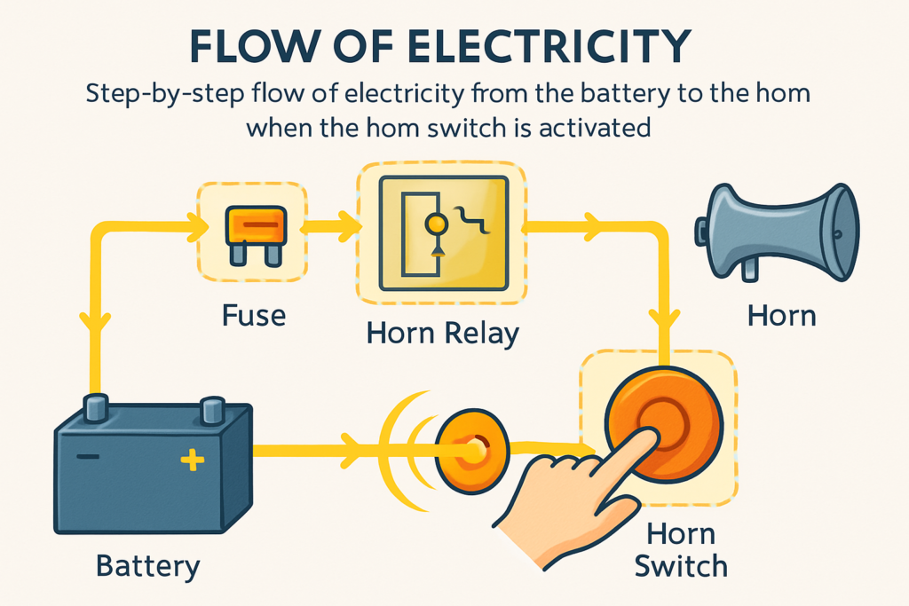 Decoding the Car Horn Wiring Diagram: Connections, Polarity, and Relays ...