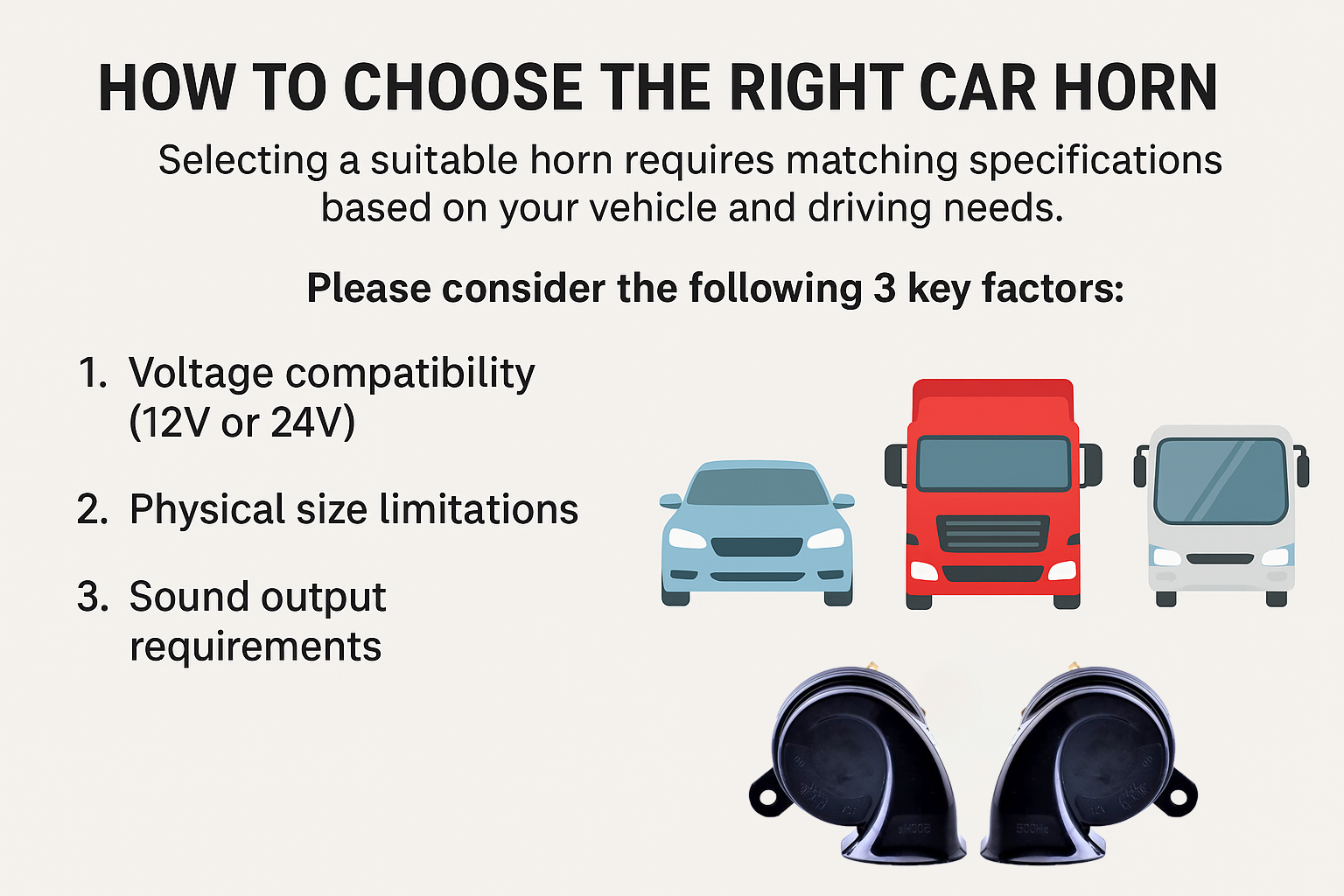 Car Horns Encyclopedia | Making Sound Safer and Warmer - Jindong horn ...